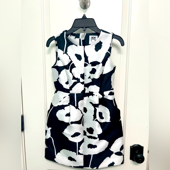 Milly Minis | Dresses | Milly Minis Silk Black And White Dress With ...